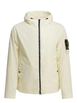 Stone Island Crinkle Reps Ny Windbreaker Jacket - White