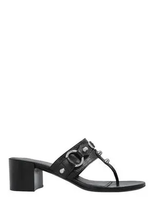 Balenciaga City 50mm Heeled Sandals - Black