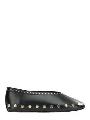 GANNI Studded Ballet Flats - Black