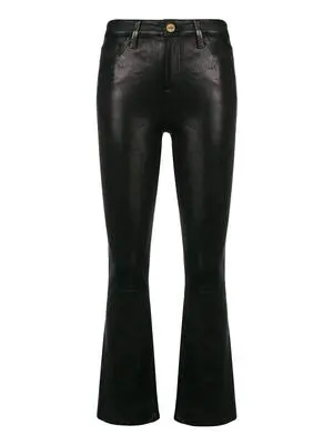 FRAME Le Crop Mini Boot Trousers - Black