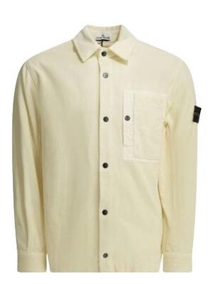 Stone Island Corduroy 800 Overshirt - White