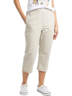 WEIRD FISH Anyar 3/4 Length Ripstop Trousers - Oyster