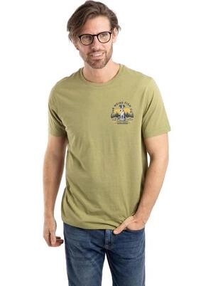 WEIRD FISH Dog Trails Back Print Graphic T-shirt Washedoak