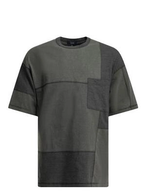Comme Des Garçons Patchwork Crewneck Sweat-shirt T-shirt - Black