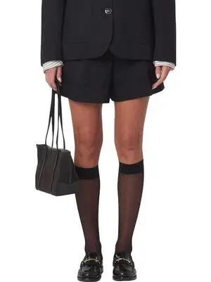 WILLIAMS ATHLETIC CLUB Caroline Tailored Shorts - Black