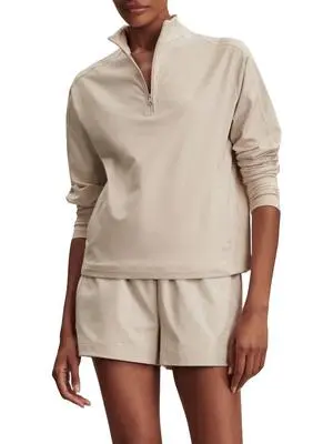 Varley Lamia Half Zip Sweatshirt - Pebble Marl