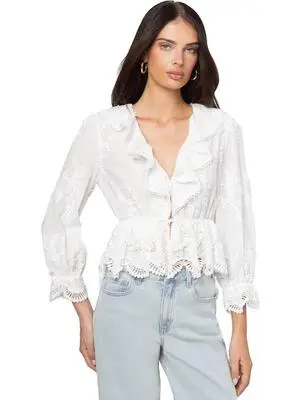 Generation Love Kylie 3d Voile Blouse - White