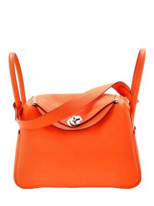 Hermès Lindy Bag Clemence 26 - Orange