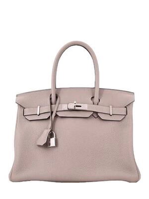 Hermès Birkin Handbag Togo With Palladium Hardware 30 - Grey