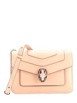 BVLGARI Serpenti Forever Shoulder Bag Leather Mini - White