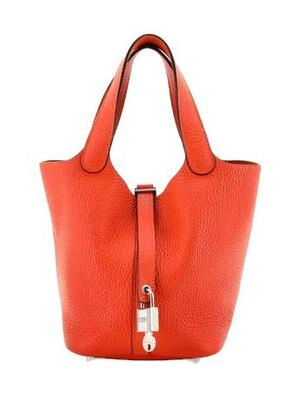 Hermès Picotin Lock Bag Clemence Pm - Orange