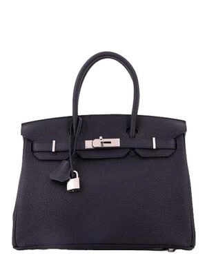 Hermès Birkin Handbag Togo With Palladium Hardware 30 - Black