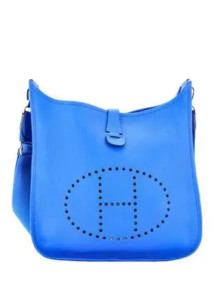 Hermès Evelyne Bag Gen Iii Clemence Gm - Blue