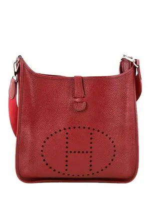 Hermès Evelyne Bag Gen Iii Clemence Gm - Red