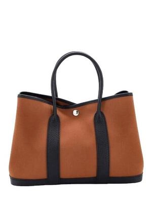 Hermès Garden Party Tote Toile And Leather 30 - Brown