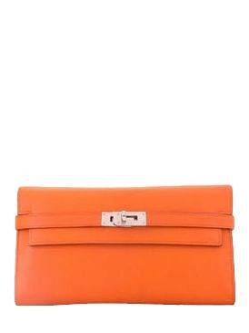 Hermès Kelly Wallet Epsom Long - Orange