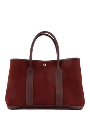 Hermès Garden Party Tote Toile And Leather 36 - Red