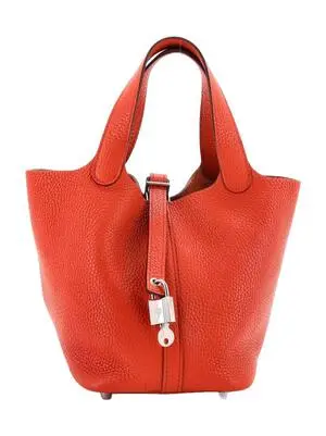 Hermès Picotin Lock Bag Clemence Pm - Brown