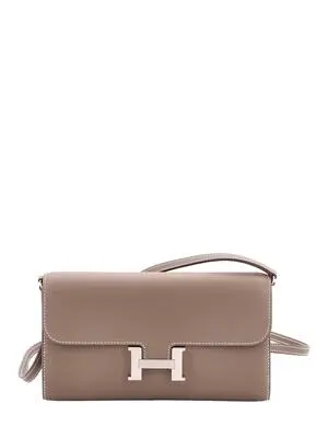 Hermès Constance To Go Wallet Evercolor - Grey