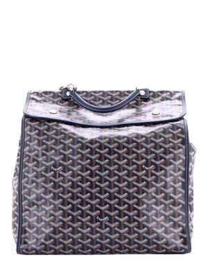Goyard Saint Leger Briefcase Backpack Coated Canvas - Blue