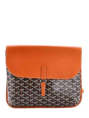 Goyard Coursier Messenger Bag Coated Canvas And Leather - Brown
