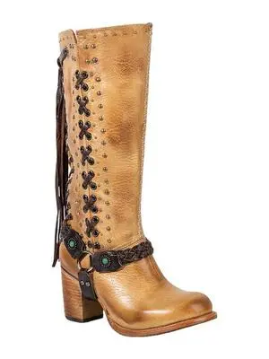 FREEBIRD Buck Knee High Boots - Tan
