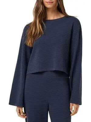 Travis Mathew Coastal Rib Boat Neck Top - Navy Blazer