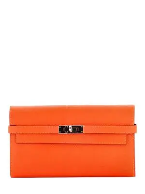 Hermès Kelly Wallet Epsom Long - Orange