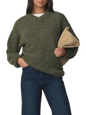Joe's Jeans Cotton & Cashmere V-neck Sweater - Moss