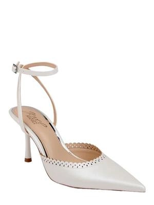 Badgley Mischka Badgley Mischka Brady Pointed Toe Stiletto Pumps Ivory