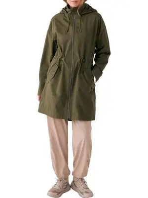 LOLE Lole Piper 2.0 Waterproof Rain Jacket With Drawstring Waist Moss
