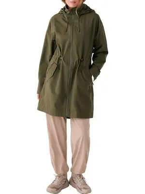 LOLE Piper 2.0 Waterproof Rain Jacket With Drawstring Waist - Olive