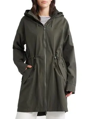 LOLE Lole Piper 2.0 Waterproof Rain Jacket With Drawstring Waist Olive