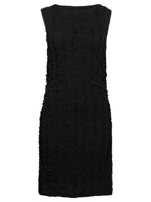 Veronica Beard Charissa Textured Sleeveless Mini Dress - Black