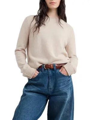 SEASALT CORNWALL Merino Wool Blend Crewneck Sweater - Aran
