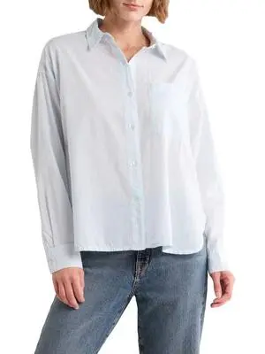JAMES PERSE Oversize Long Sleeve Button-up Shirt - Memory