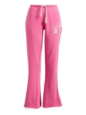 JADED LONDON Cotton Fleece Drawstring Pants - Pink