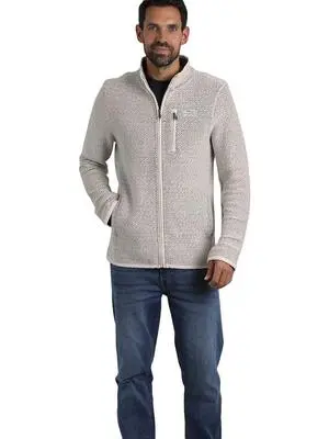 WEIRD FISH Weird Fish Transom Full Zip Jacket Ecru