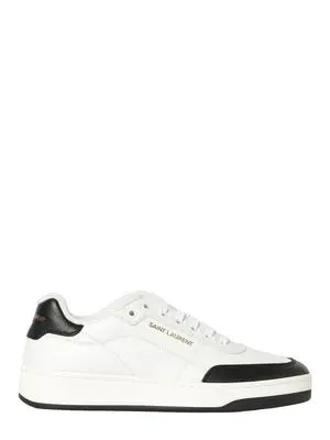 Saint Laurent Calf Leather Sneakers - White