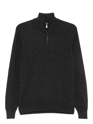 Brunello Cucinelli Dark Grey Cashmere Turtle-neck Sweater - Multicolor