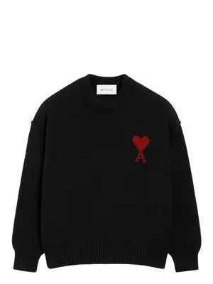 AMI Paris De Coeur Crewneck Sweater - Multicolor