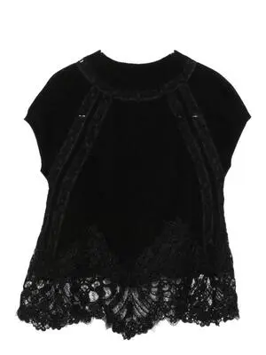 ERMANO SCERVINO Ermanno Scervino Cashmere Lace Top - Multicolor