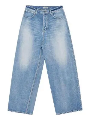Balenciaga Baggy Fit Denim Jeans - Multicolor