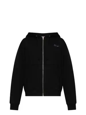 Kenzo Zip-up Hoodie With Embroidered Logo - Multicolor