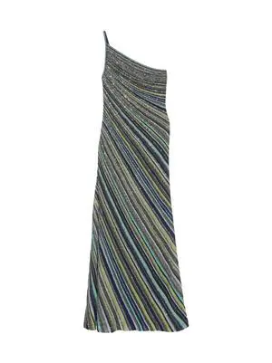 Missoni Striped One-shoulder Long Dress - Multicolor