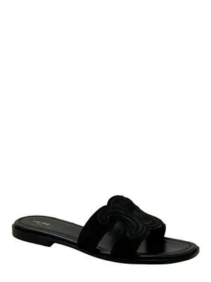 CELINE CELINE Marina Suede Leather Sandals
