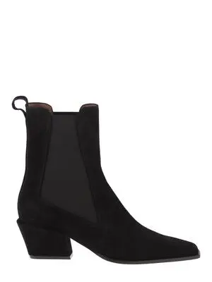 Paris Texas Bettina Suede Chelsea Ankle Boots - Black