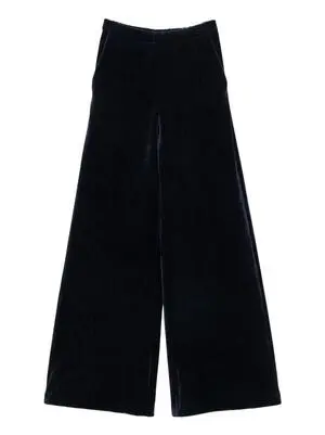 FORTE_FORTE Velvet Wide Leg Trousers - Multicolor
