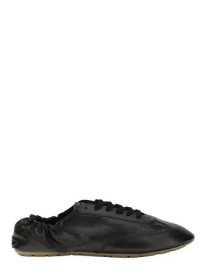 Saint Laurent Calf Leather Sneakers - Black