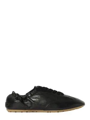 Saint Laurent Leather Sneakers - Black